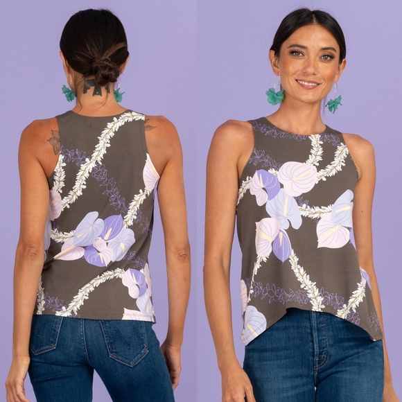 Fighting Eel | Tops | New Fighting Eel Ava Sky Top Oli Steel Woven Lei ...